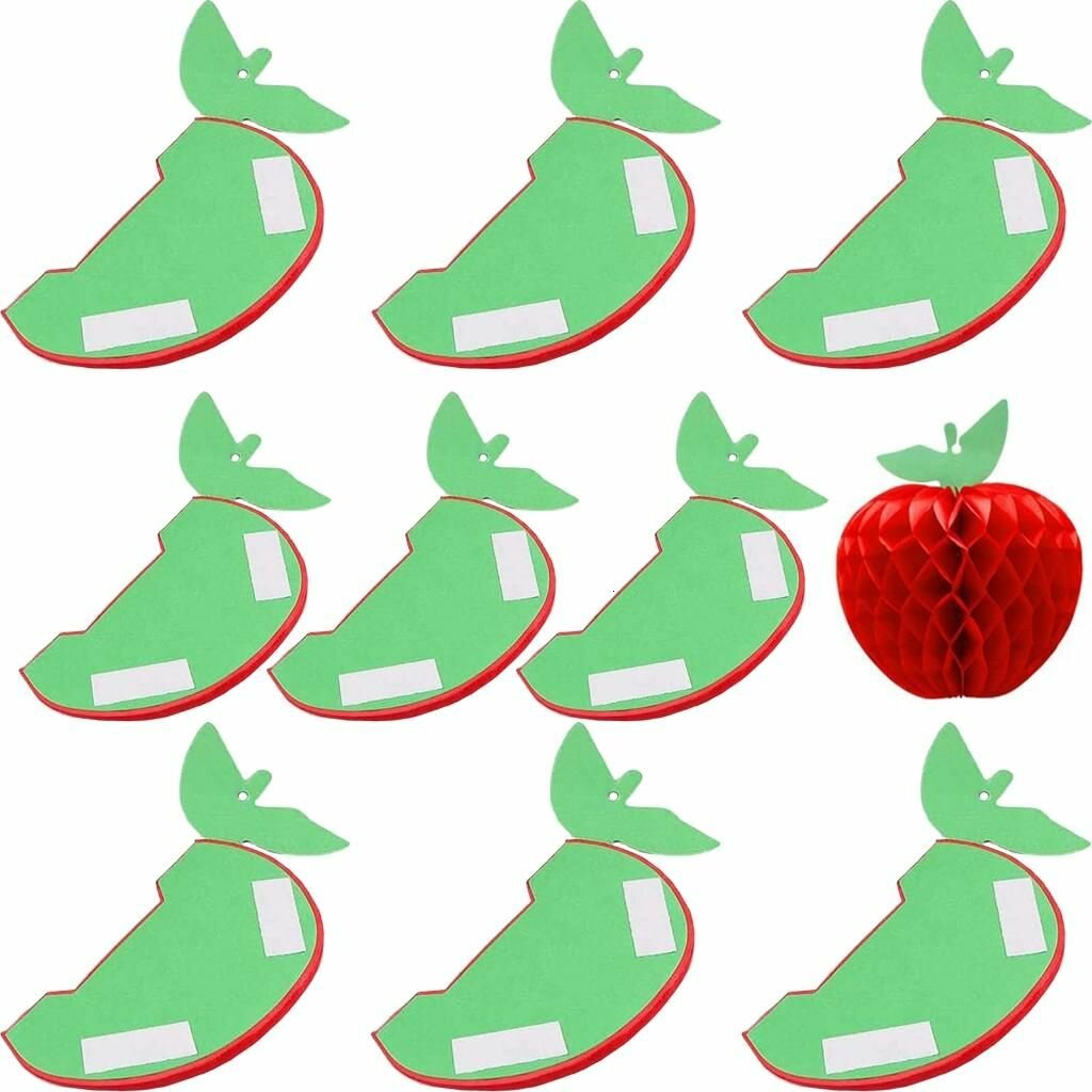 Яркие бумажные яблоки