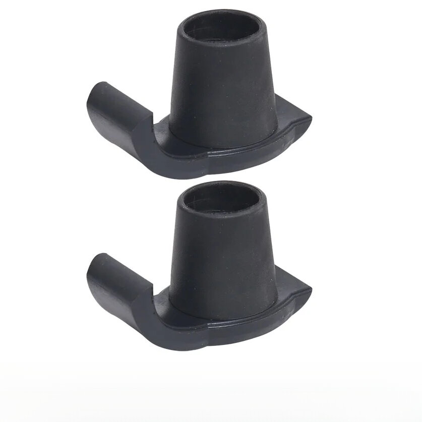 Глиды для ходунков Ski Walker, замена для труб диаметром 1 1/8 дюйма, серый цвет, пластик, размер 50x80mm, 2 штуки в комплект, подходит для труб 2.82cm (1.11 дюйма) внутренний диаметр, высота 5cm (1.9 дюйма), для использования в помещении и на открытом