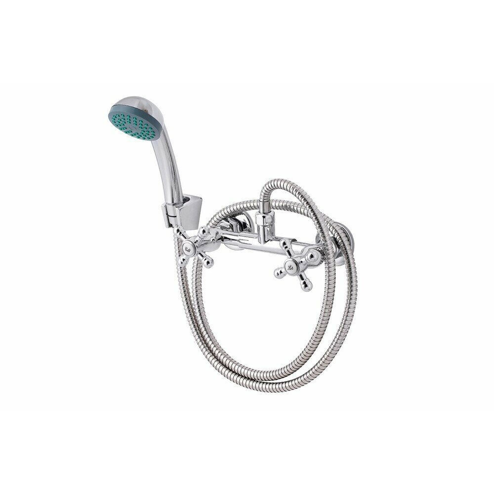 Смеситель для душа без излива Профсан 109 хром с лейкой двухвентильный (109-К89)