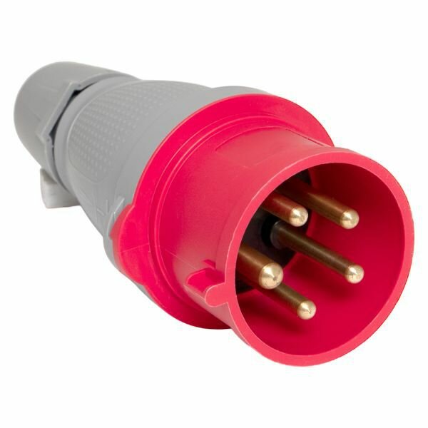 Вилка переносная 025 3Р+РЕ+N 32А 380В IP44 PROxima, EKF PS-025-32-380-PRO (1 шт.)