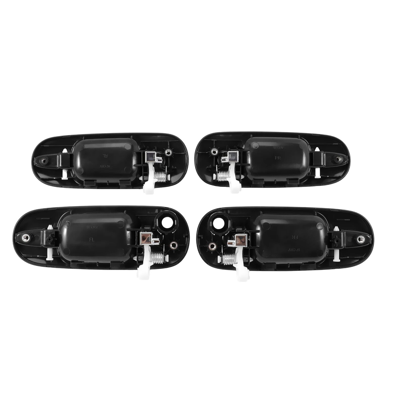 72140ST0J02 4 шт, набор внешних дверных ручек с черным хромированным покрытием 72180ST0J02 для Honda CR-V CRV 1997 1998 1999 2000 2001