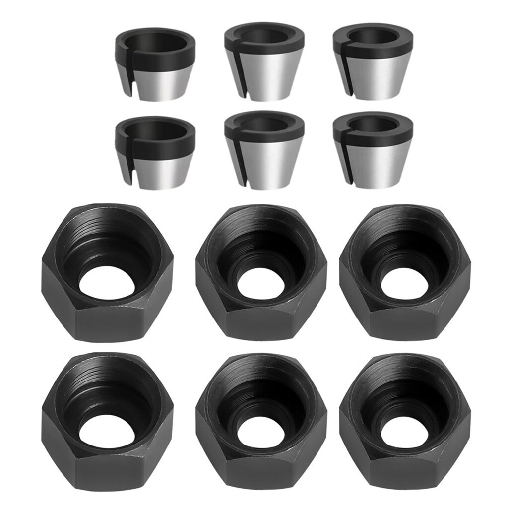 Комплект из 12 цанг М17 для деревообрабатывающего оборудования, инструмента для обработки режущих кромок