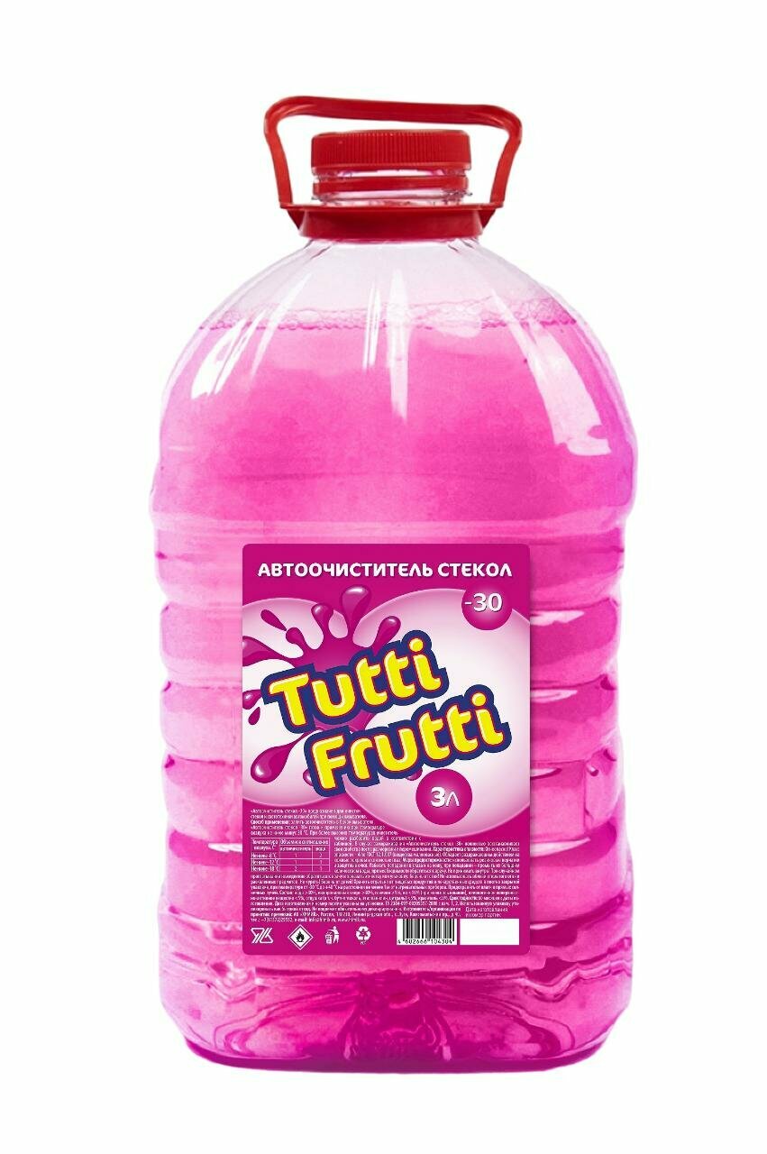 Автоочиститель стёкол Tutti Frutti для использования в зимний период до -30° C, 3 л