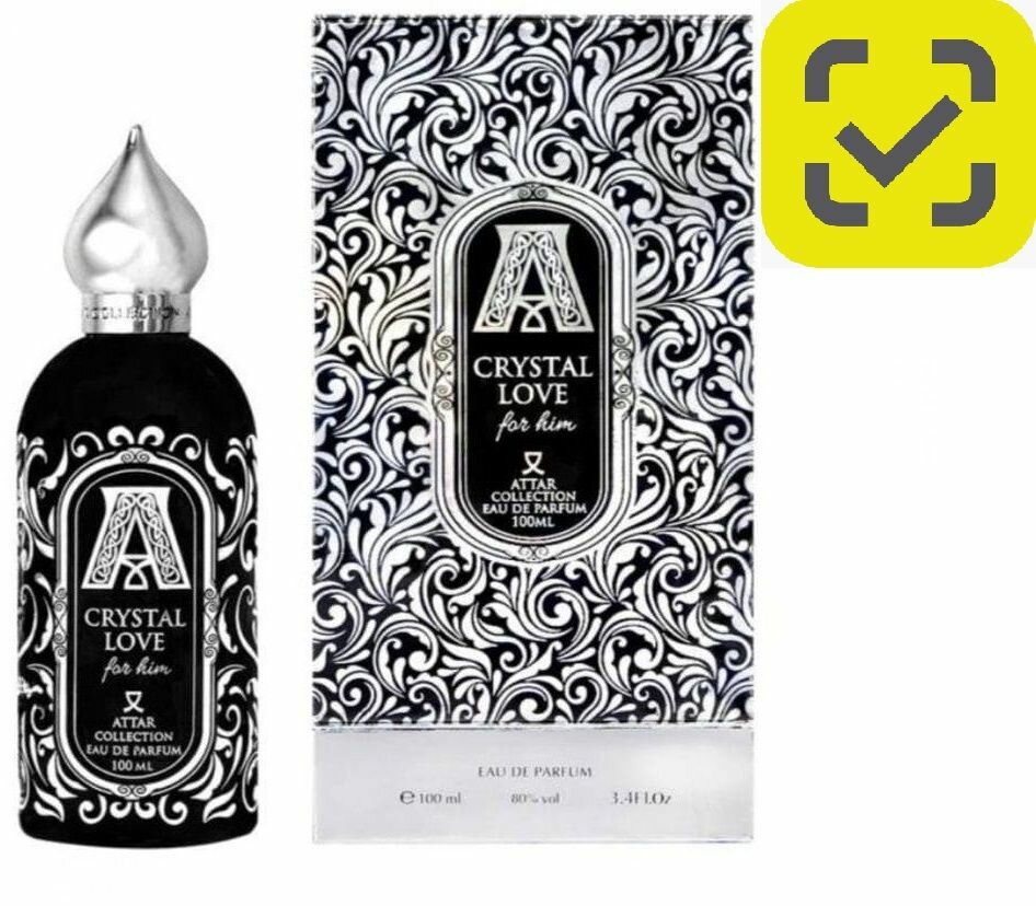 Парфюмерная Вода Attar Collection Crystal Love for Him/Парфюм Мужской Аттар Коллекшн Кристал Лов для Него 100мл (ОАЭ)