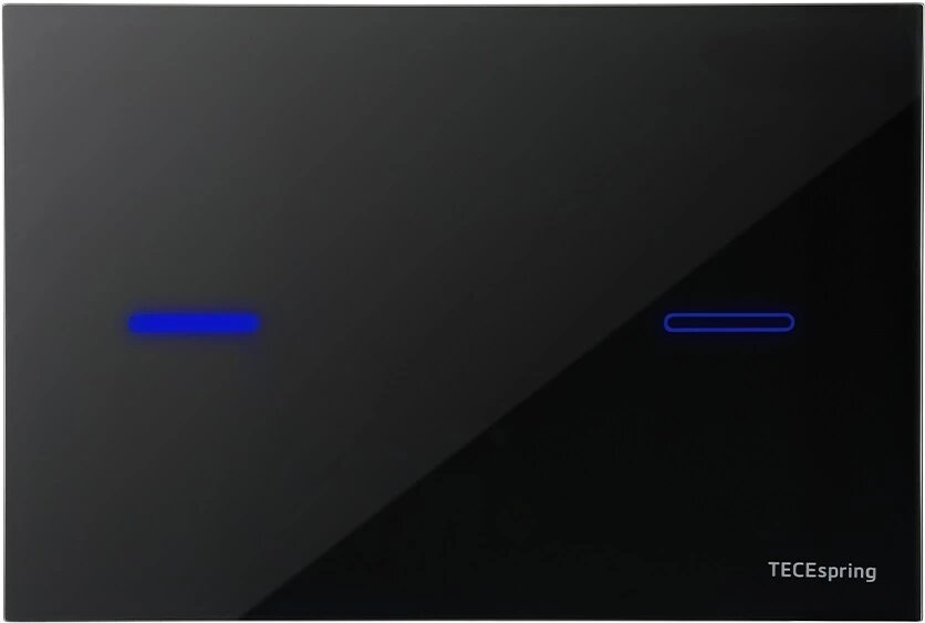 Кнопка смыва Tece TECEspring lux S249702 для инсталляции, сенсорная, питание от сети, черный