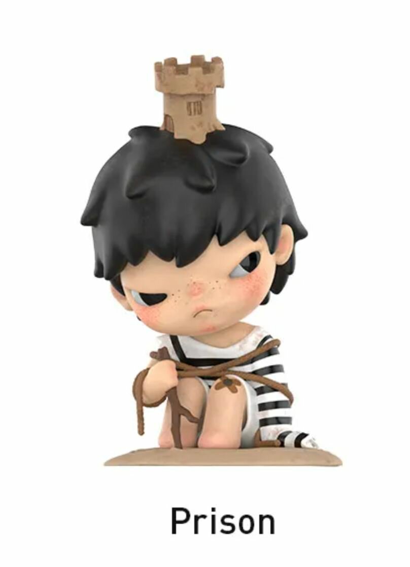 POP MART - Коллекция HIRONO Mime Series Figure, Prison, Подарки, украшения комнат, 1 шт