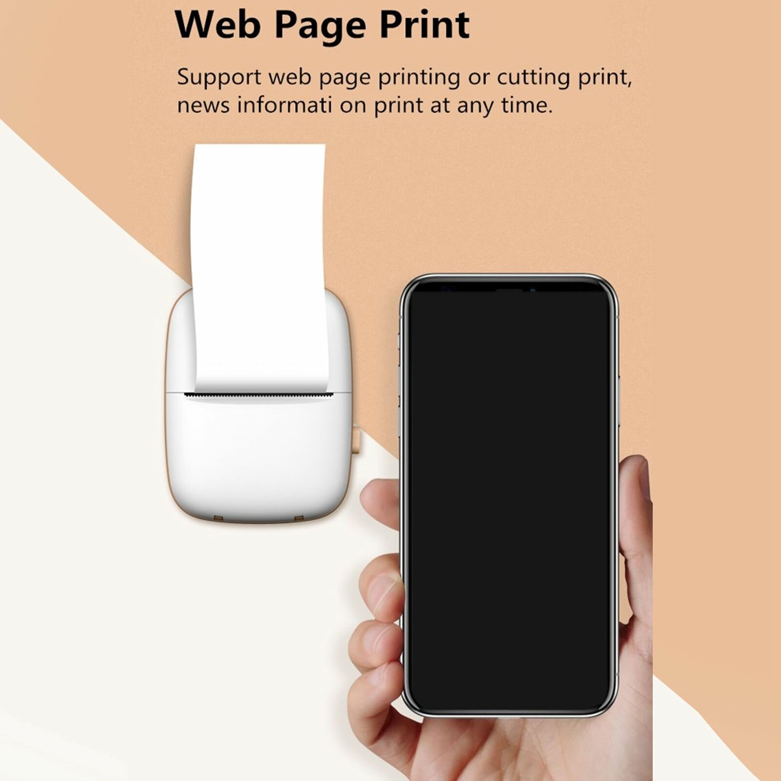 Мини-принтер, производитель наклеек, Bluetooth, термочернила, портативный портативный печатный инструмент