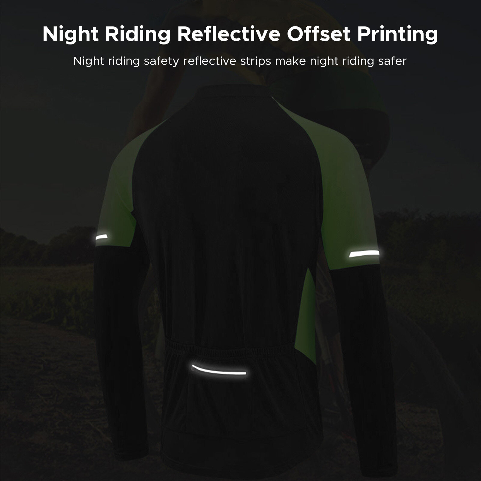 Мужская базовая веломайка на молнии с длинными рукавами и светоотражающими полосками, легкая дышащая веломайка для мужчин