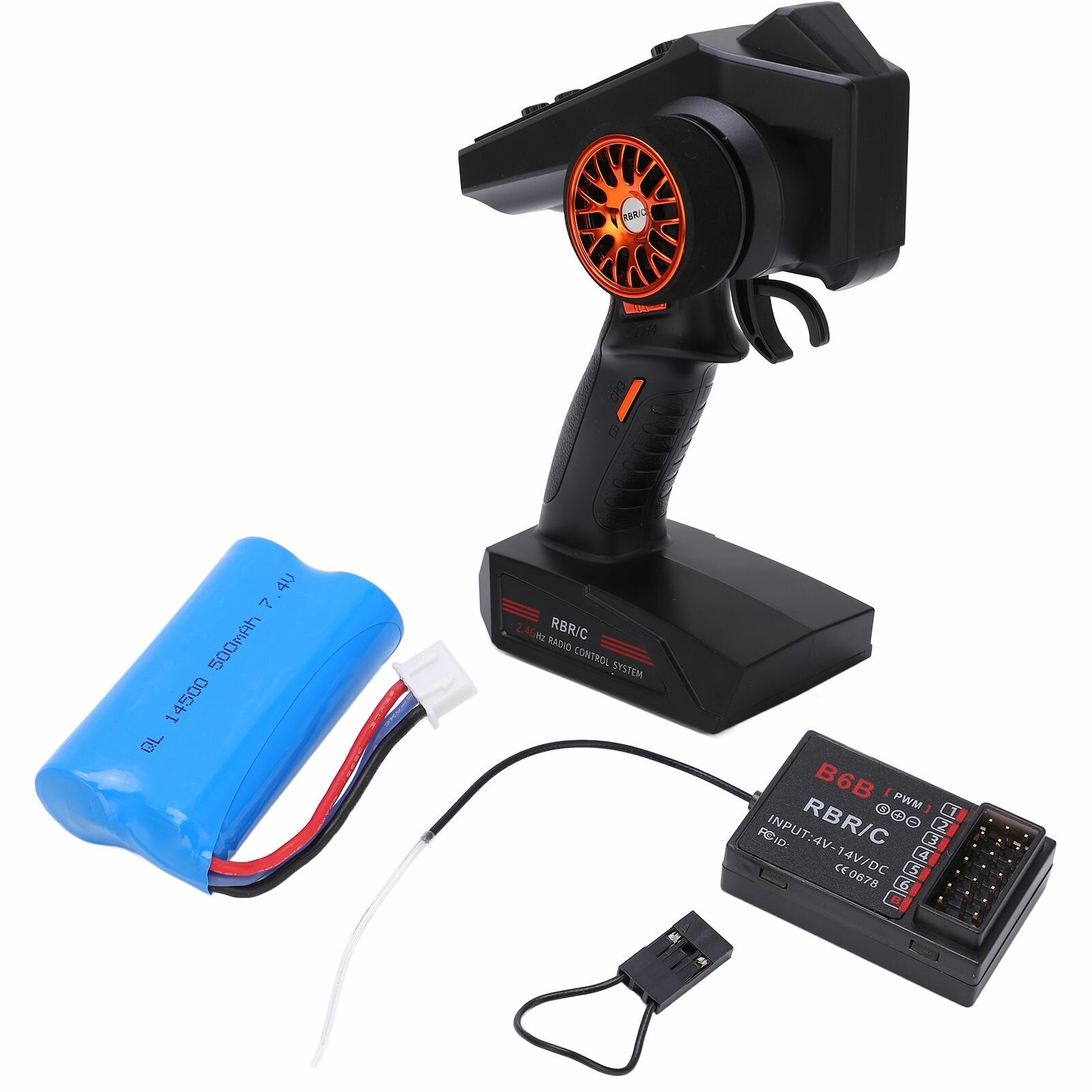 Приемник передатчика RC 2,4 ГГц 6 каналов 400 метров Чувствительная эргономика Удобный пульт дистанционного управления автомобилем на радиоуправлении