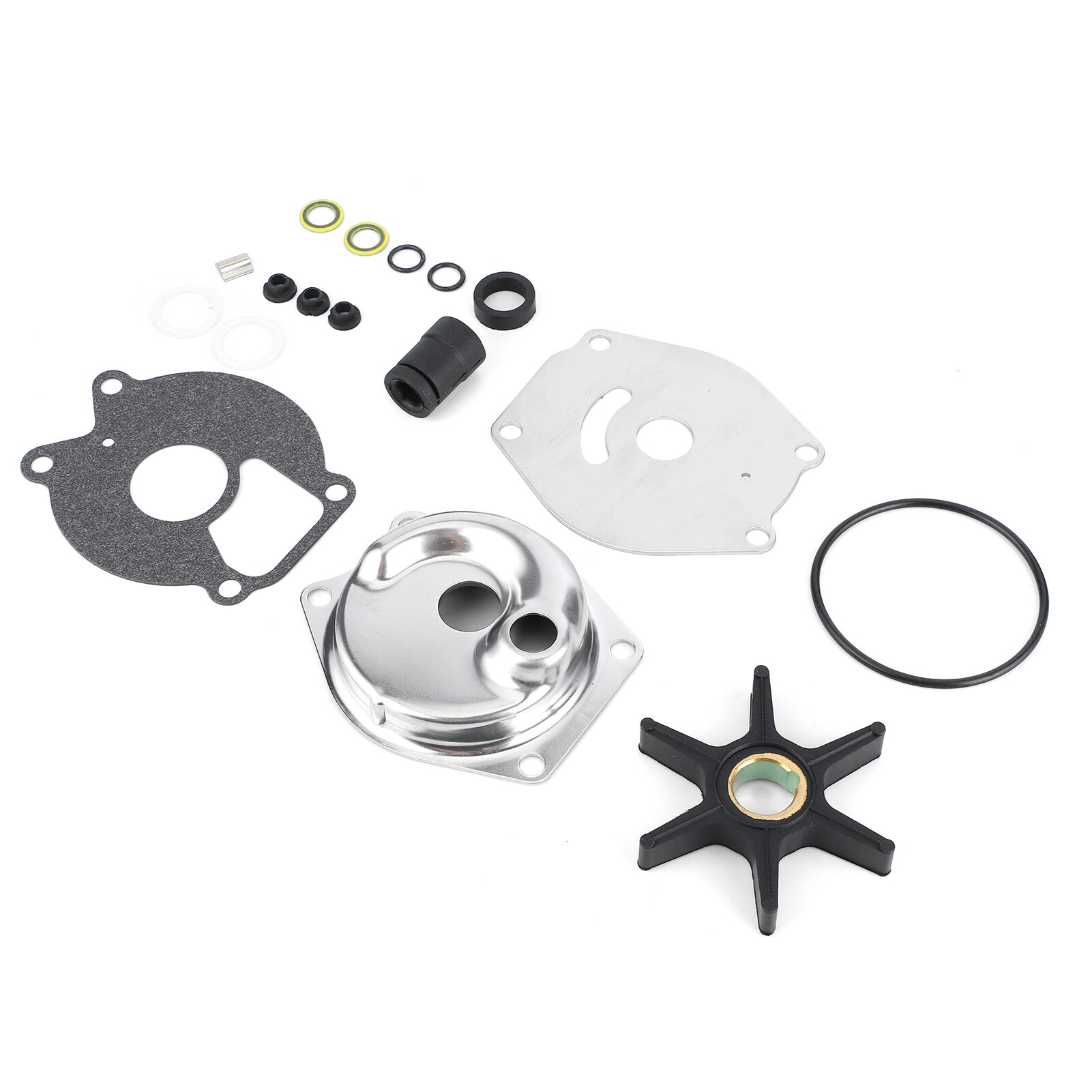 Ремкомплект импеллера водяного насоса для внешних моторов Mariner 9.9 15HP, нержавеющая сталь, 100% новый