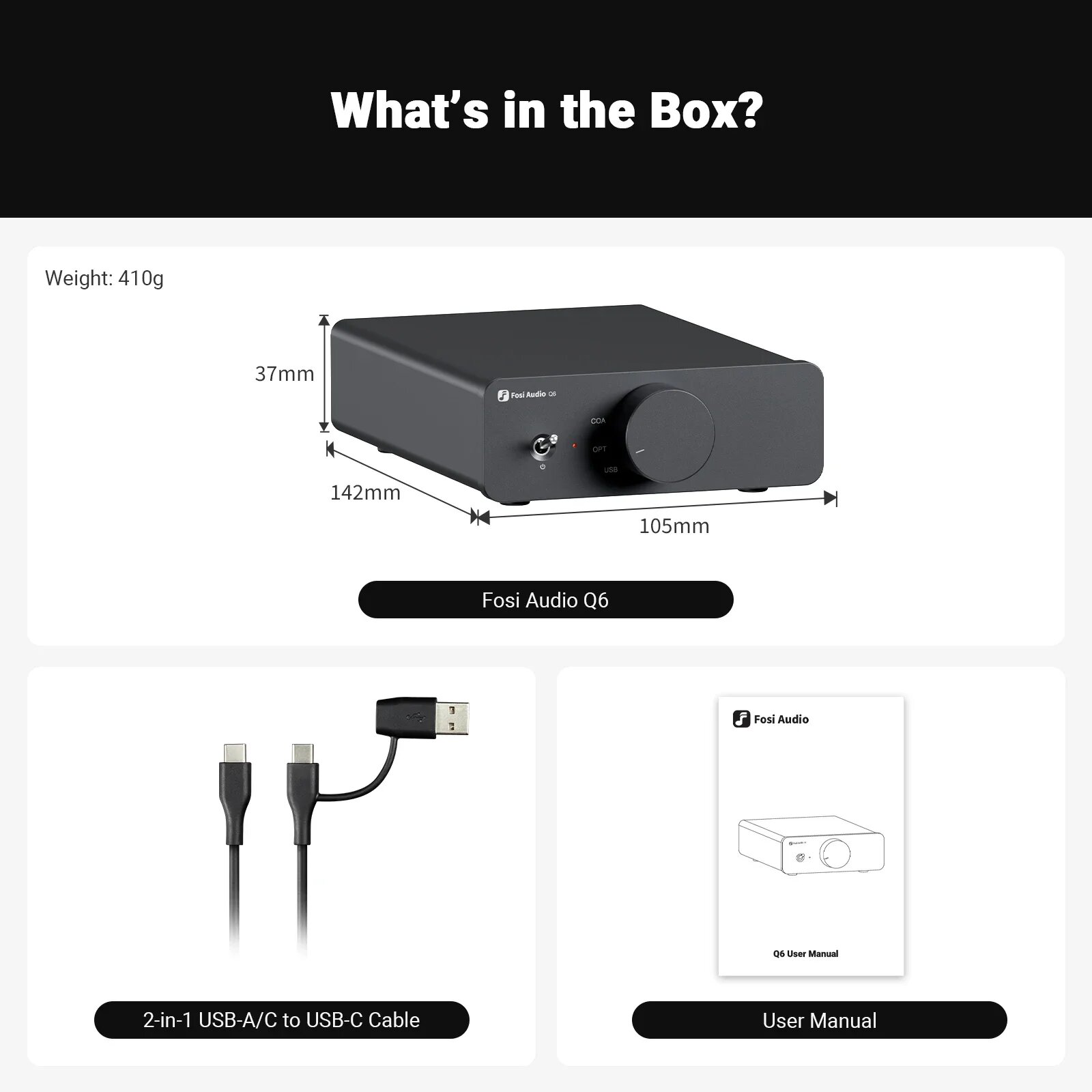 Fosi Audio Q6 USB ЦАП