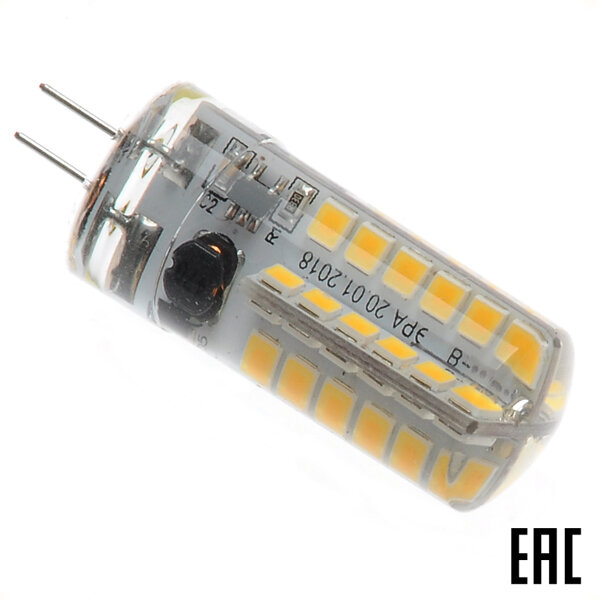 Лампа светодиодная "капсула" ЭРА холодный белый свет 3.5Вт Б0033196 LED JC-3.5W-12V-840-G4 280Лм 4000К (4 шт. в комплекте)