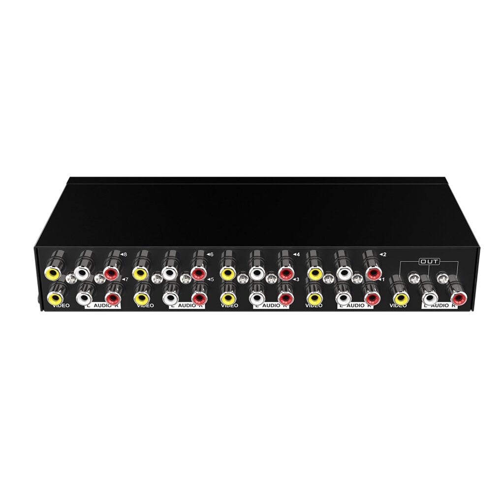 Новый переключатель RCA с 8 входными и 1 выходным портами AV accent video signal switcher