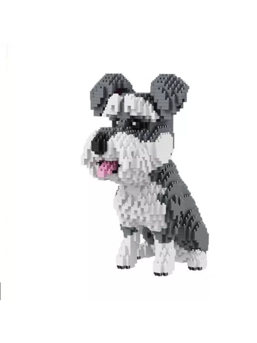 Конструктор Balody "Собака Шнауцер" BA16049, 2100 деталей, для развития моторики