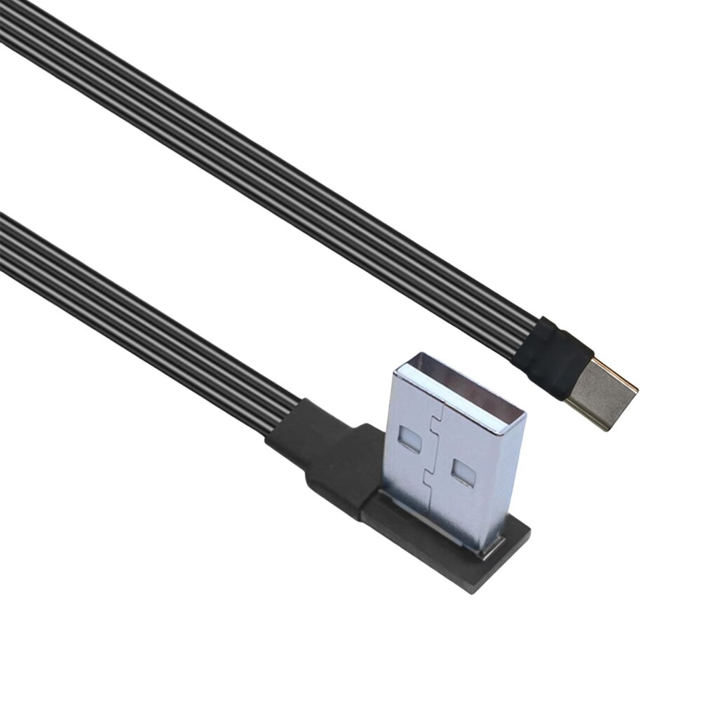 Прямая головка с разъемом типа c (комплект термоусадочной трубки) кабель-3 м-USB правый изгиб