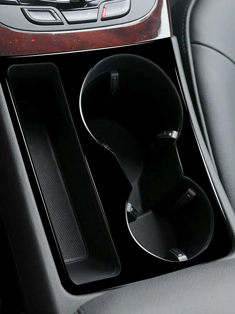 Для Audi A4 B8 2009-2016 фортепиано черный аксессуары для салона автомобиля центральная панель переключения передач держатель чашки для напитков и воды рамка крышка отделка