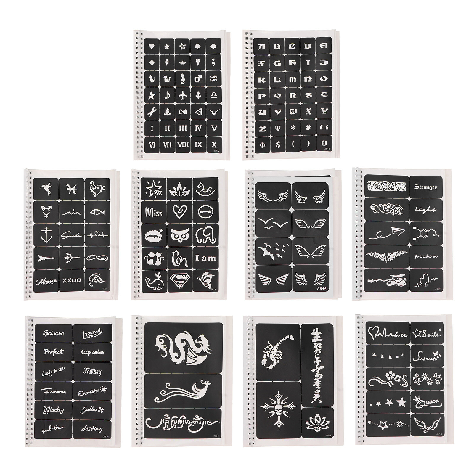 Временные татуировки трафареты 147 узоров быстрой покраски водостойкие трафареты для татуировок для косплея на Хэллоуин