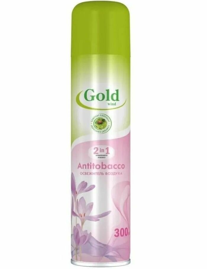 Gold Wind Освежитель воздуха, Antitobacco, 300 мл