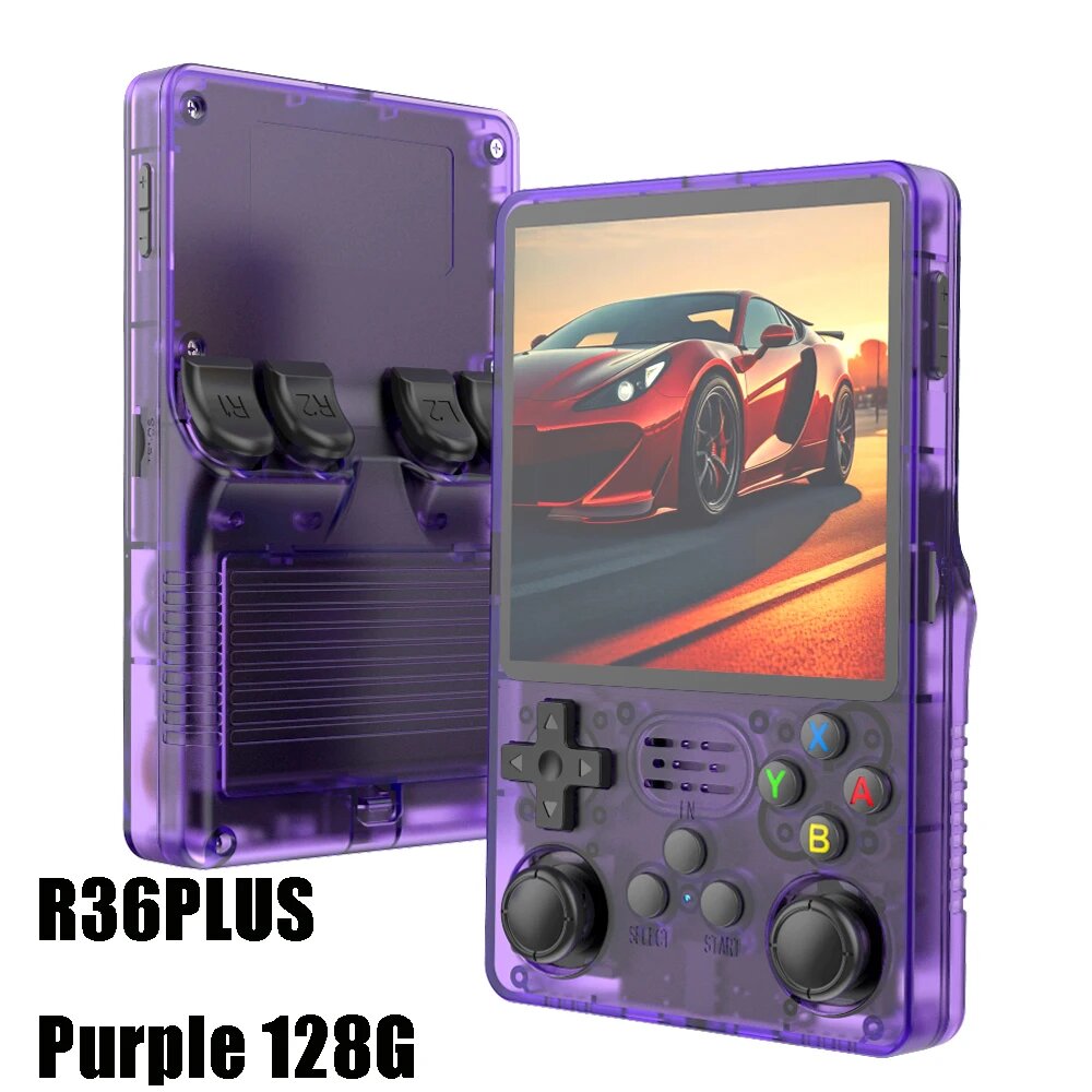 Портативная игровая консоль R36PLUS Purple 128G