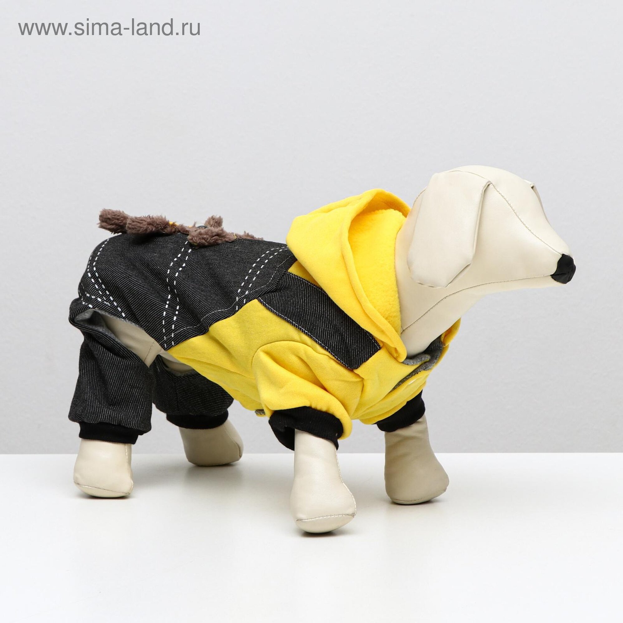 Комбинезон Сима-ленд «Мишка», для собак, зима, XL, на кнопках
