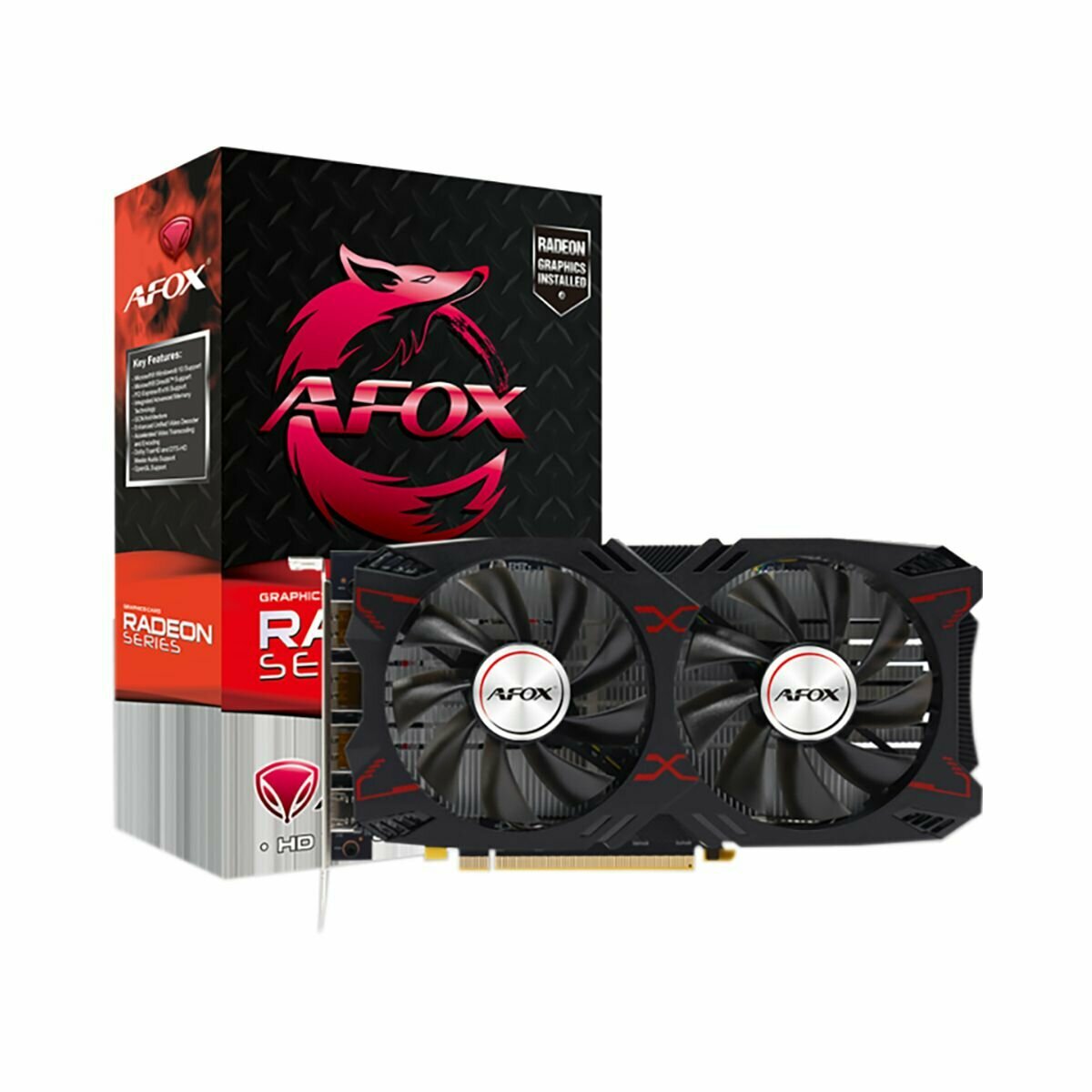 Видеокарта Afox RX5500 8GB GDDR6 128bit 3xDP HDMI 2FAN RTL