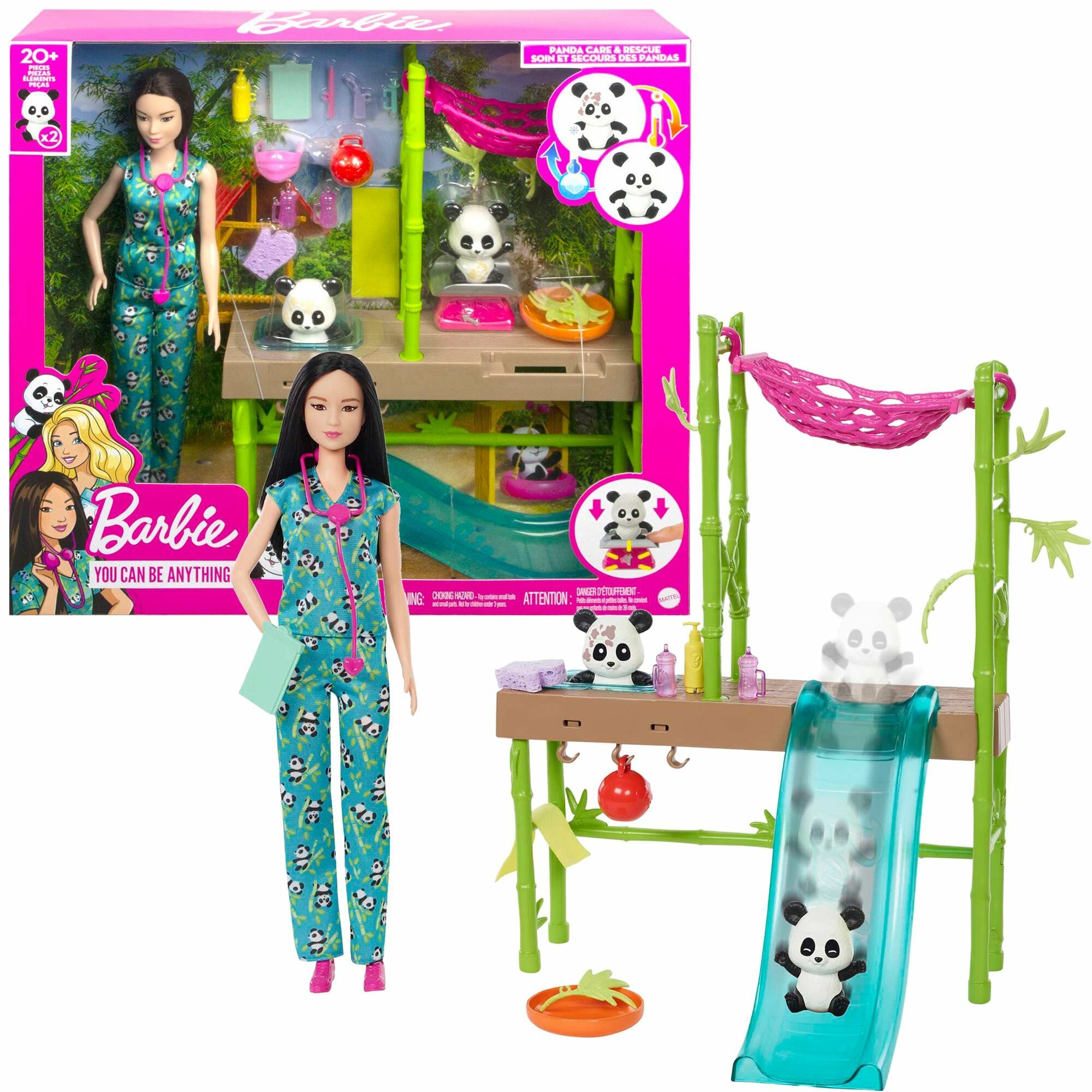 Barbie HKT77 Игровой набор Уход за Барби Пандой