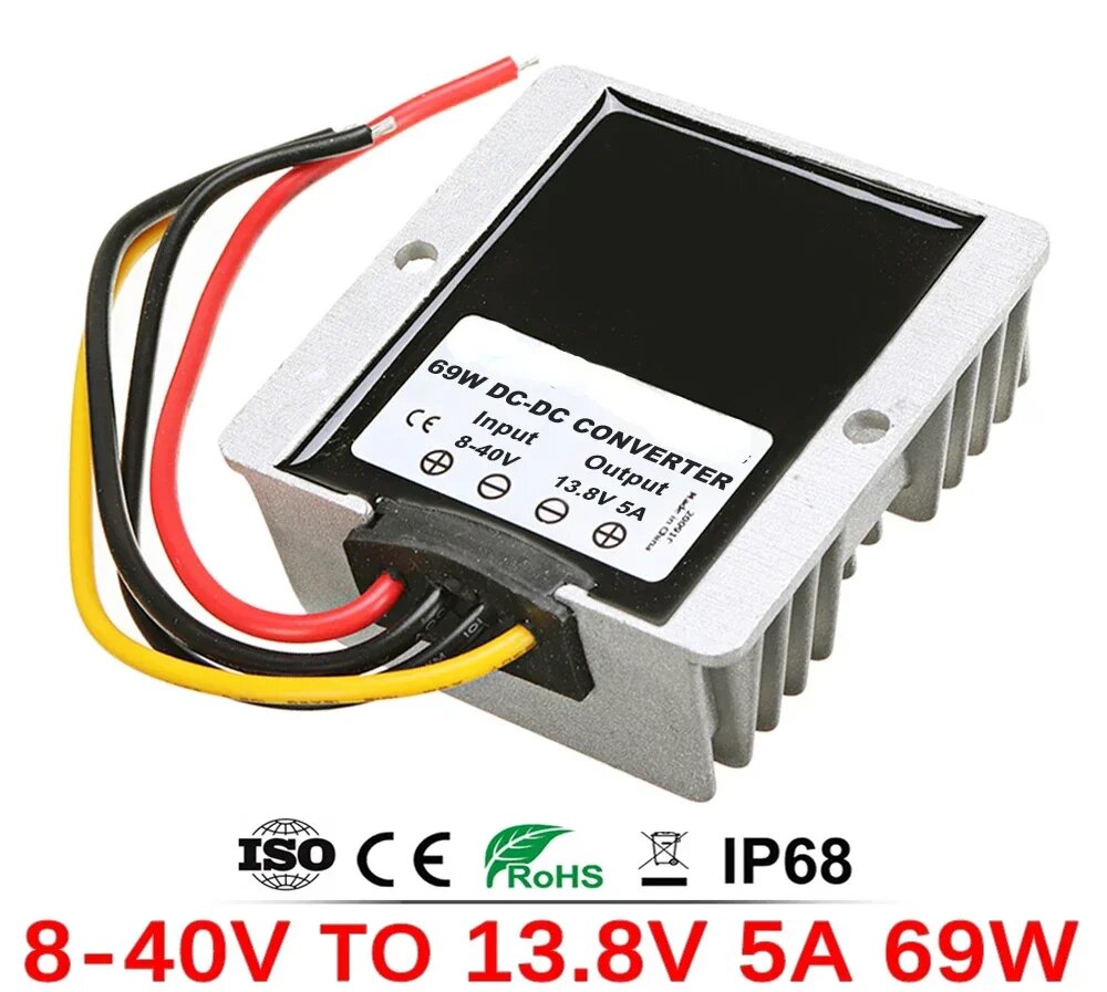 Стабилизатор напряжения waohei DC DC 8-40V до 13.8V 12V