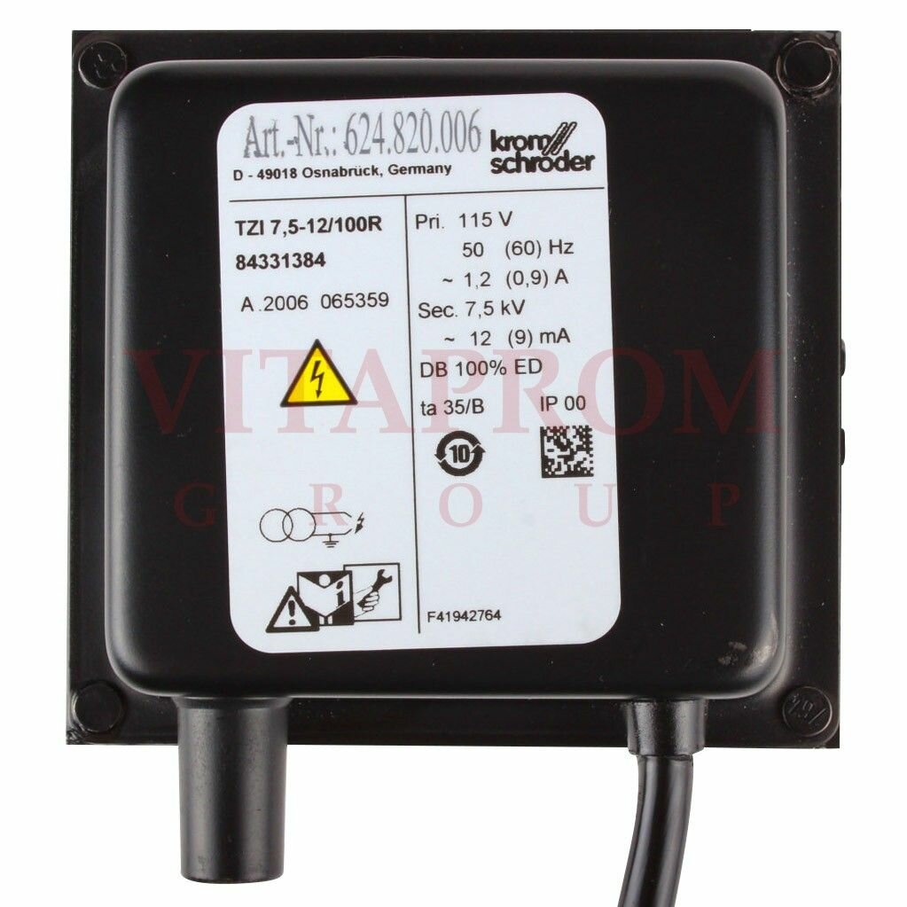 Трансформатор Kromschroder TZI7.5-12/100R, 84331384