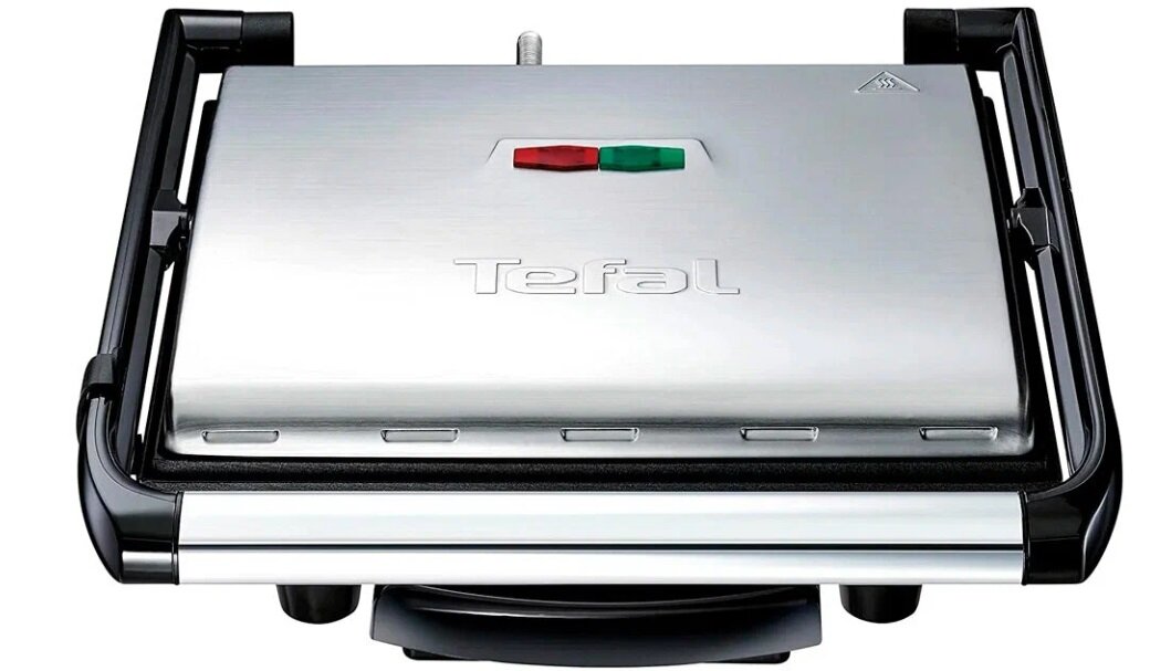 Электрогриль Tefal Panini Grill GC241D38 2000 Вт, антипригарное покрытие, черно-серый