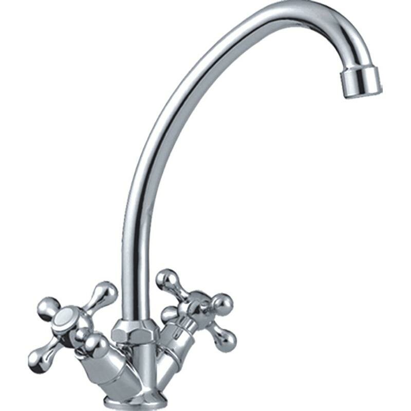 Смеситель для кухни Cron CN4008 Хром Поворотный, современный дизайн