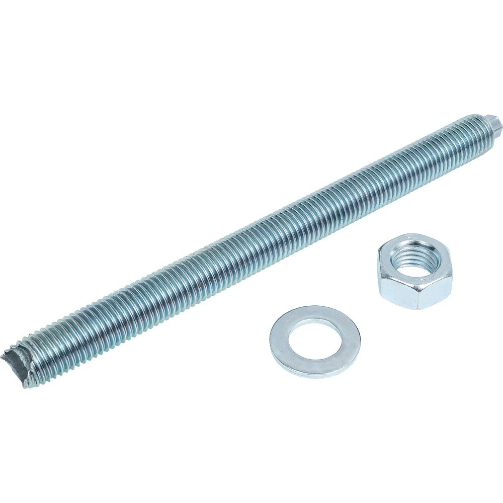 HIMTEX Шпилька для хим. анкеров 5.8 кл. пр. с гайкой и шайбой М24x300 SKA24300 с шестигранным хвостовиком