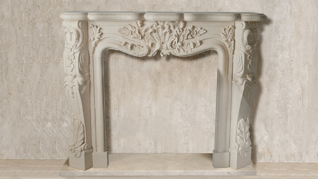 Каминный портал из натурального камня мрамора Lurd M5 503114105