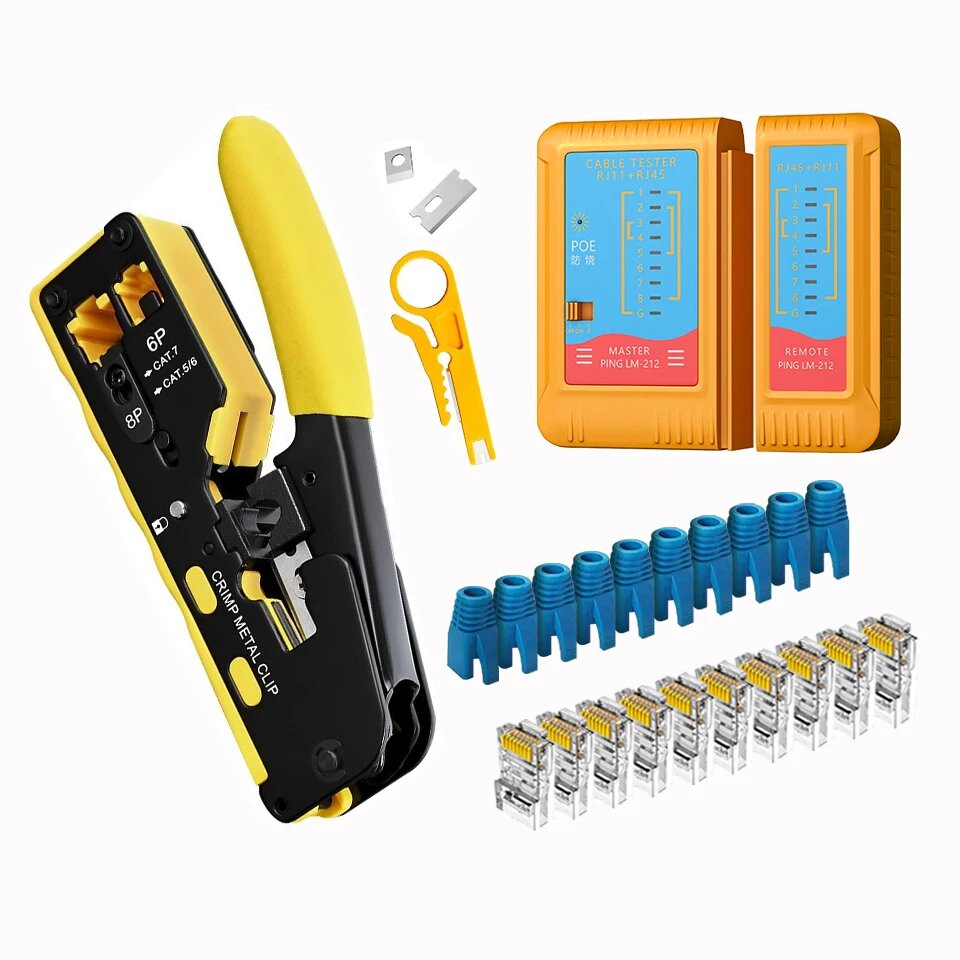 Проходные пресс-клещи для кабелей SHOYEE черный