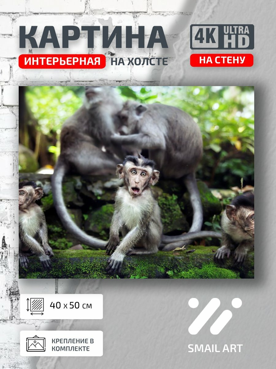 Картина на холсте интерьерная 40 на 50 на стену Семья Mood для студии атмосфера интерьер