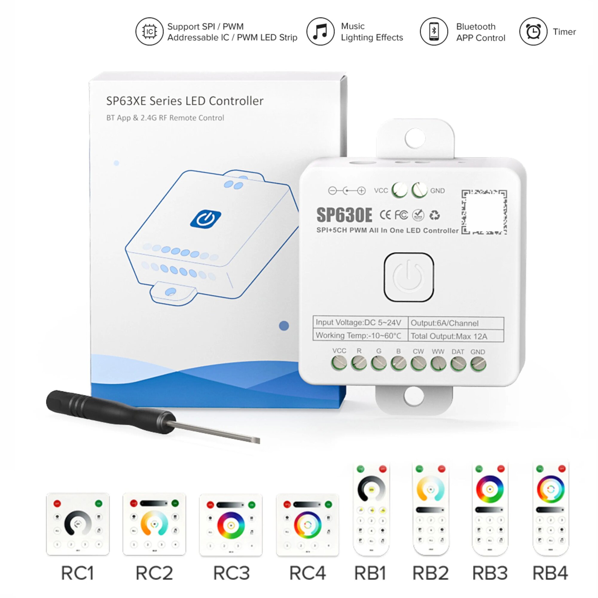 SP105E Bluetooth Magic APP Контроллер для LED лент — фото 1