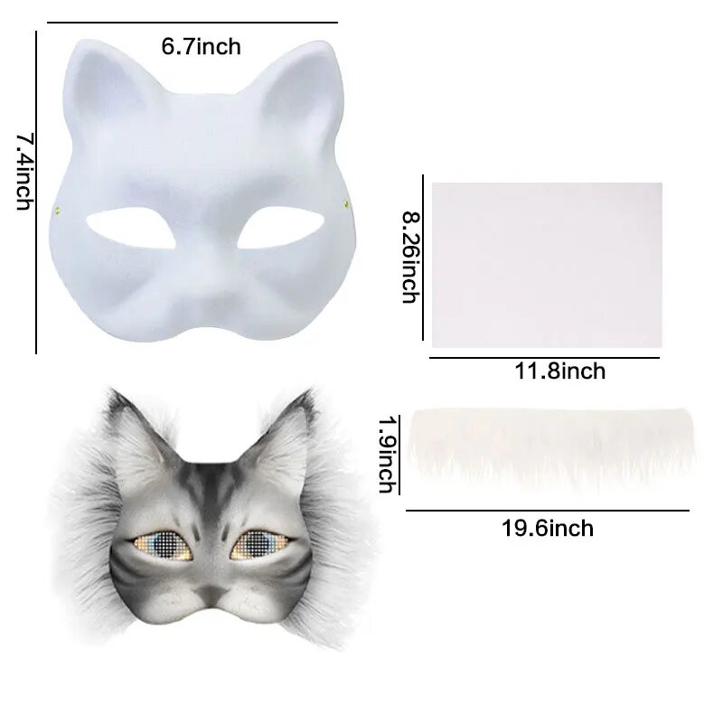 Набор масок для творчества JETTING 3 шт. Белый, A5