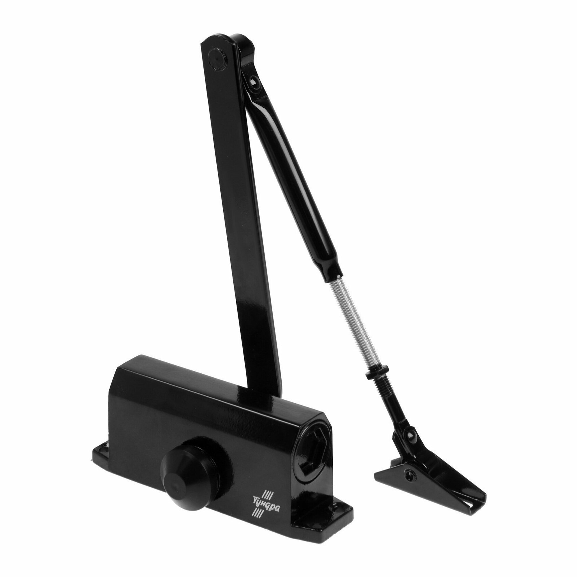 Доводчик дверной тундра D40BL, от 25-40 кг, 1 шт, цвет черный