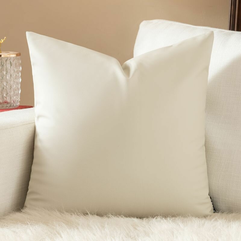 Подушка из кожи личи, высококачественная кожа, технология защиты от царапин кошек, экокожа, диван, гостиная, прикроватная подушка, наволочка, настраиваемая