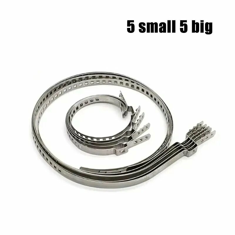 Universa 10 шт. Хомуты для пыльника шруса из нержавеющей стали Комплект регулируемых хомутов