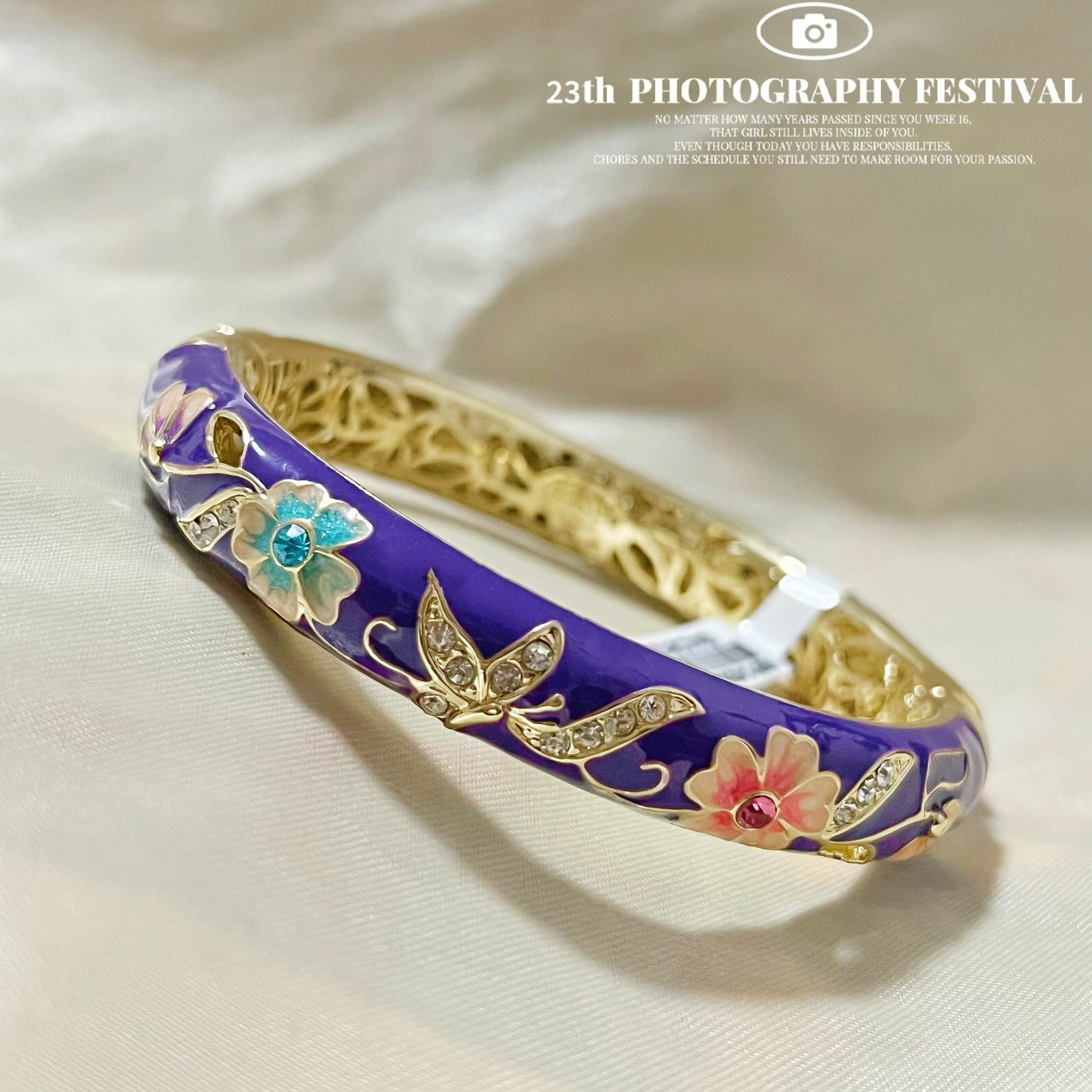 Старый пекинский стиль браслет из клузонна, эмаль, ручная работа, открытый, тонкие женские аксессуары, подарок для друзей, мамы, подарок на день рождения