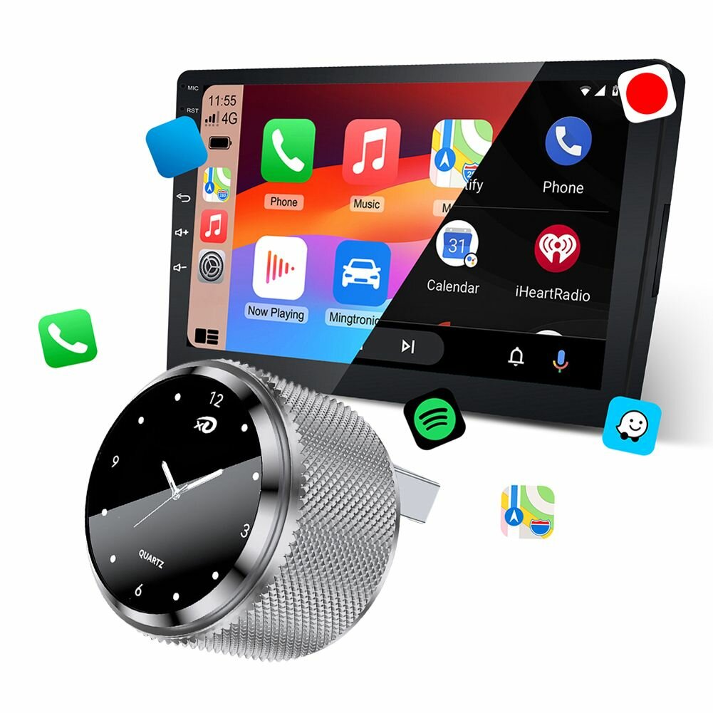 2 в 1 беспроводной адаптер CarPlay Android, Plug & Play для штатных авто