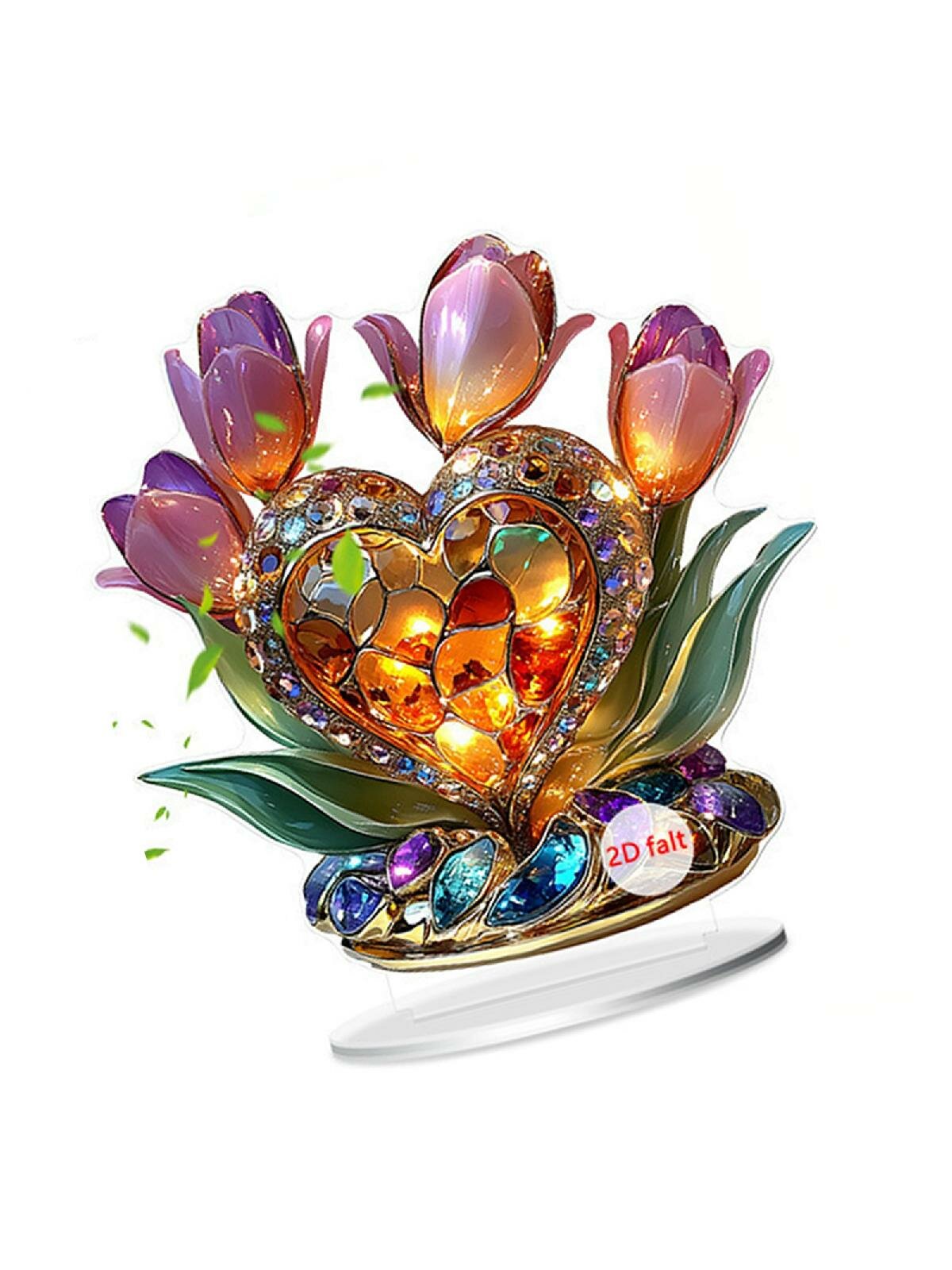 Декоративная мини-ваза из акрилового хрусталя Хрустальная цветочная фигурка