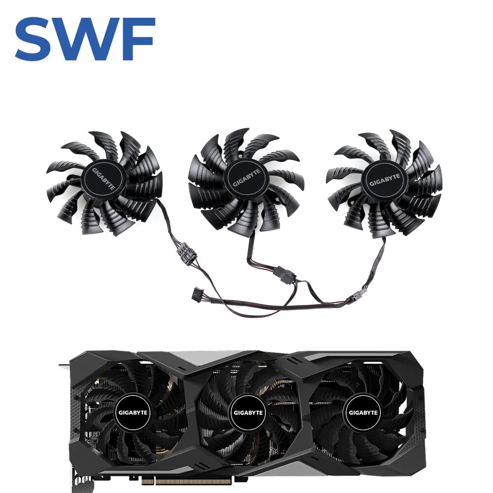Новый 82MM PLA09215S12H Вентилятор Охлаждения Для Gigabyte GeForce RTX 2070 2080 SUPER Gaming RTX 2080Ti Графические Видеокарты Вентиляторы Кулера