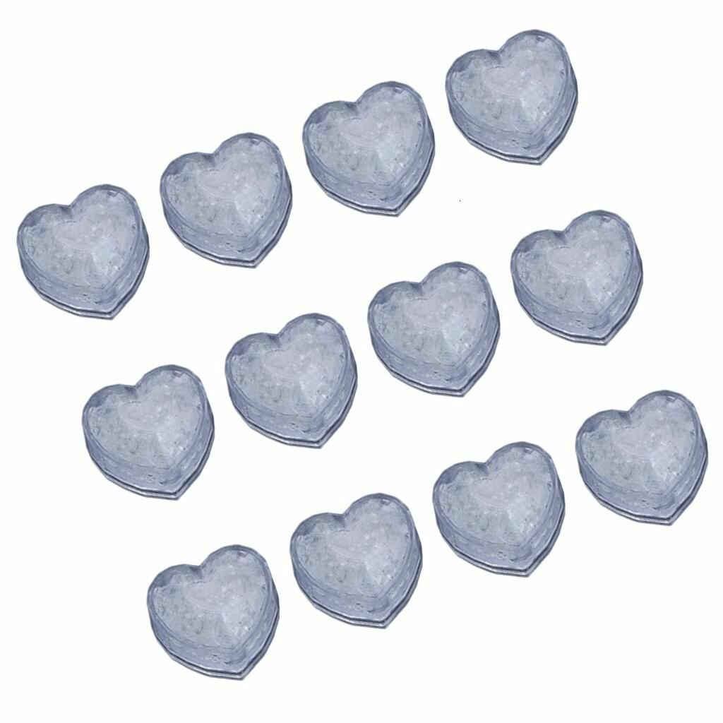 Сердечки-леденцы с LED подсветкой, Белый