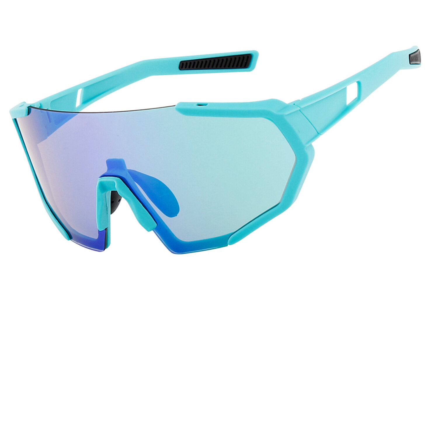 Очки для велосипеда с 2 сменными линзами UV400 Спортивные солнцезащитные очки MTB Дорожные велосипедные очки для мужчин женщин Бега Вождения Рыбалки Бейсбола Гольфа Материал PC Цвет рамы Черный&красный Черный&желтый Черный&серый Оранжевый&серый