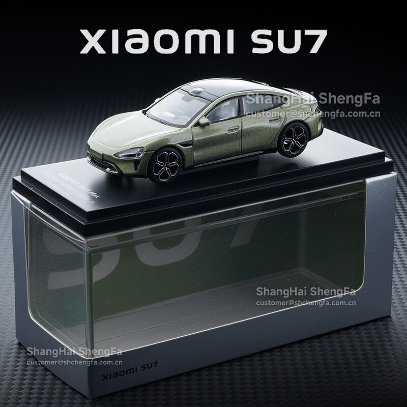 Оригинальная модель автомобиля Xiaomi 1/64 Xiaomi YU7 Max, модель автомобиля из сплава, маленькая масштабная модель автомобиля для статического демонстрации