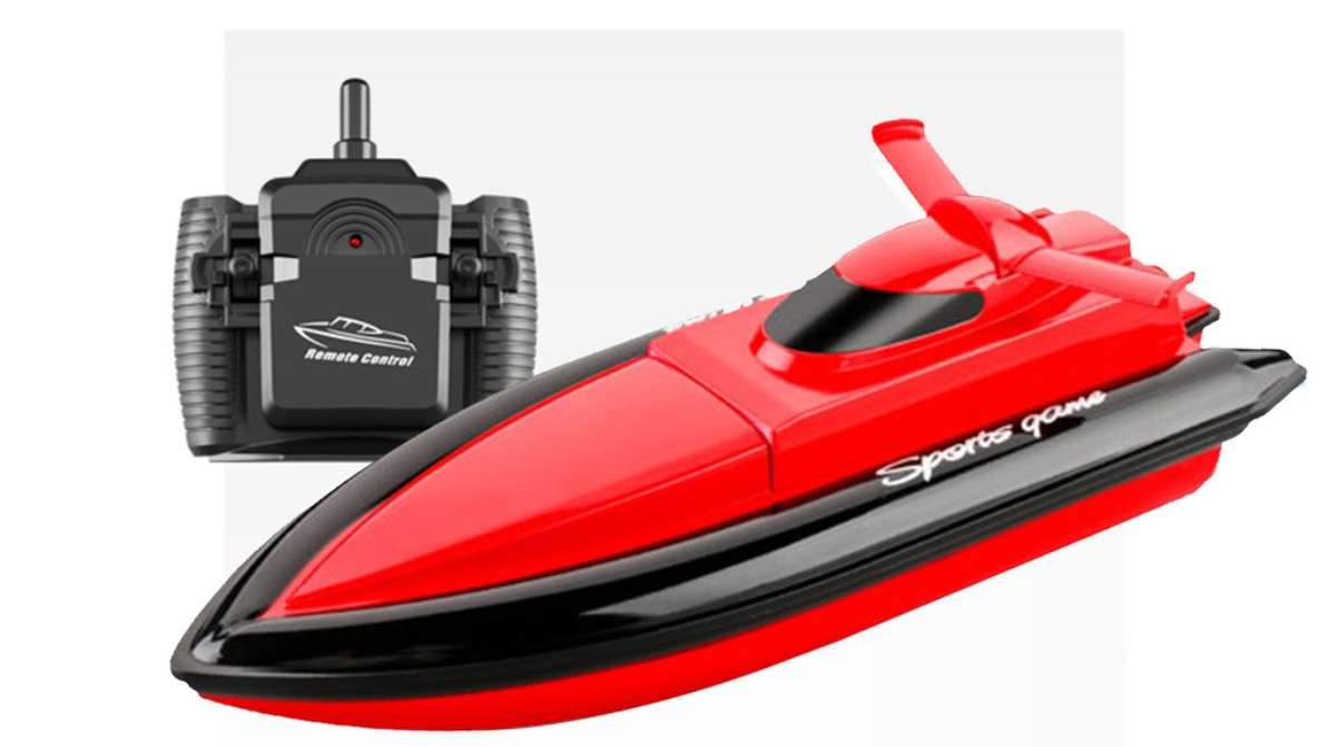 Высокоскоростная RC лодка дистанционного управления гоночная лодка водонепроницаемый RC корабль детские игрушки бассейн озеро rc лодка (красный)