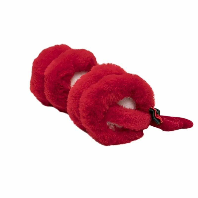 Складные плюшевые наушники Christmas antlers-Красный