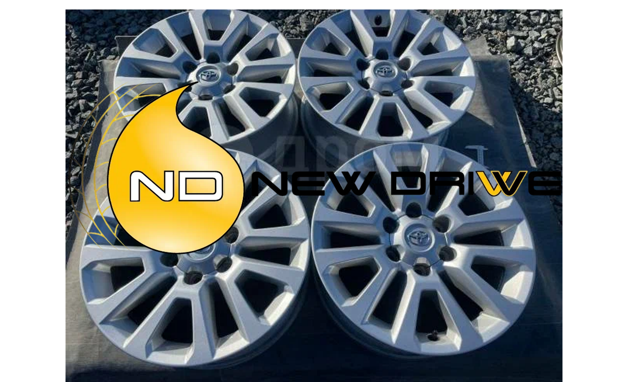 Диски автомобильные R18 Toyota Land Cruiser Prado , 18 дюймов, 6х139.7 (7.5J, ET25) Диски сняты с нового автомобиля в Японии ( Тойота Ленд Крузер Прадо) Fortuner, Hilux 4шт.