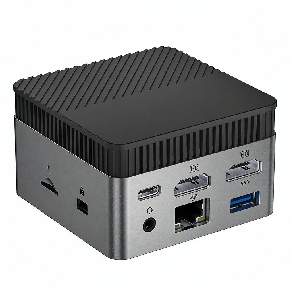 GMK NucBox KB5 Mini PC Intel 11th Jasper Lake N5105 Processor Intel UHD Graphics GPU 8GB+256GB Memory Multiple Ports EU Plug